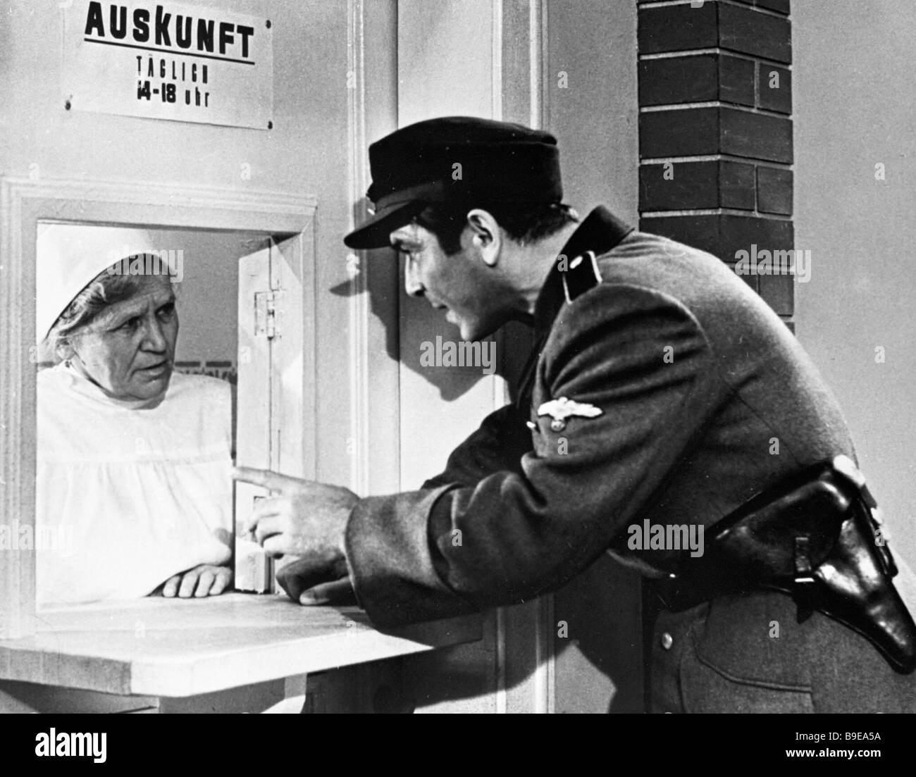 A German actor Otto Mellies as Helmut right in the TV series Seventeen ...