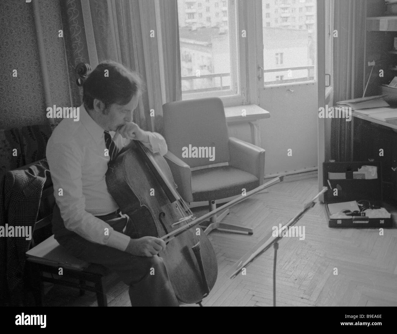 Soviet cellist People s Artist of the U S S R and Lenin Prize winner ...