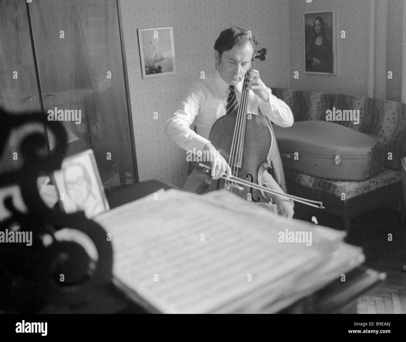 Soviet cellist People s Artist of the U S S R and Lenin Prize winner ...