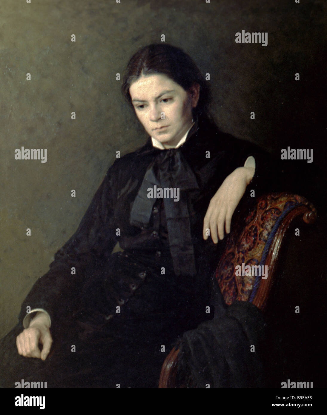 Reproduction of Nikolai Yaroshenko s painting Portrait of Unknown Lady ...