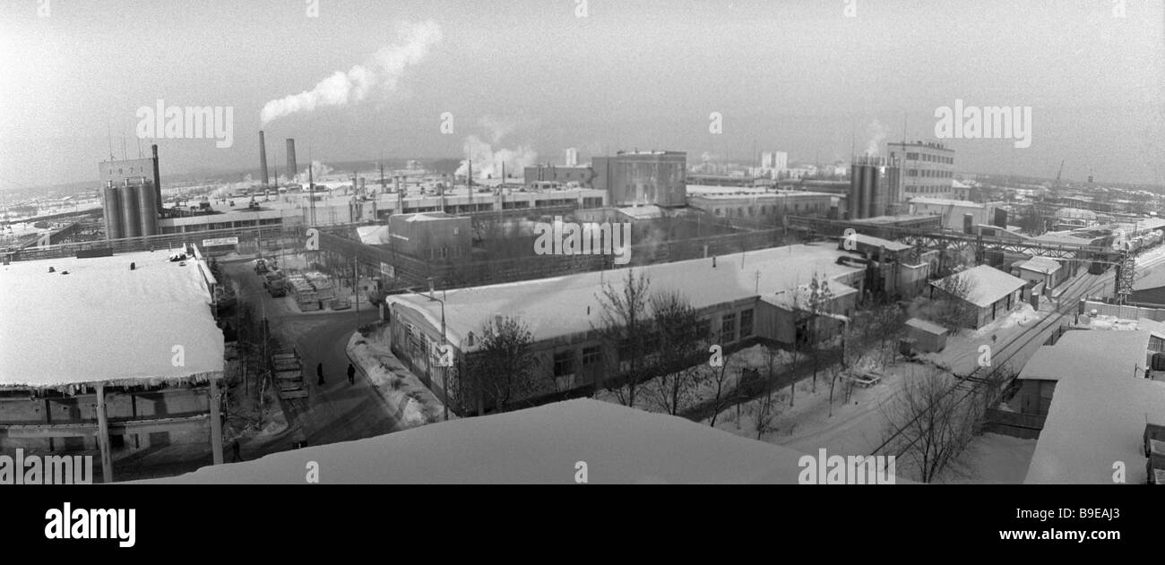 The Stroiplastmass plant Mytishchi Stock Photo - Alamy