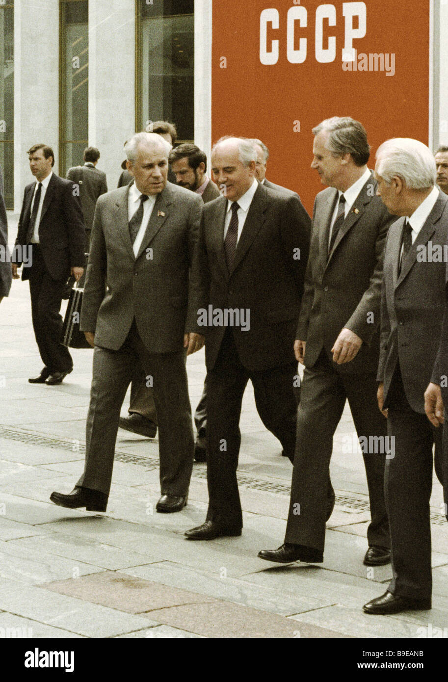 Left to right First Deputy Chairman of the Supreme Soviet Anatoly ...