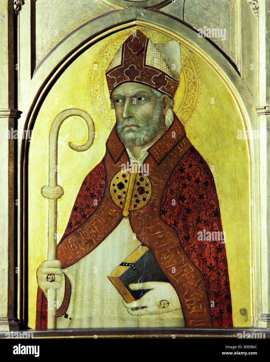 Lippo Memmi Saint Augustine Icon Stock Photo - Alamy