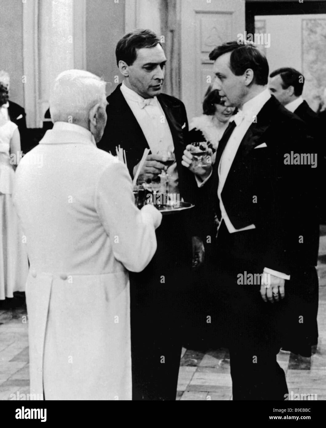 Vyacheslav Tikhonov as Stierlitz center and Oleg Tabakov as ...