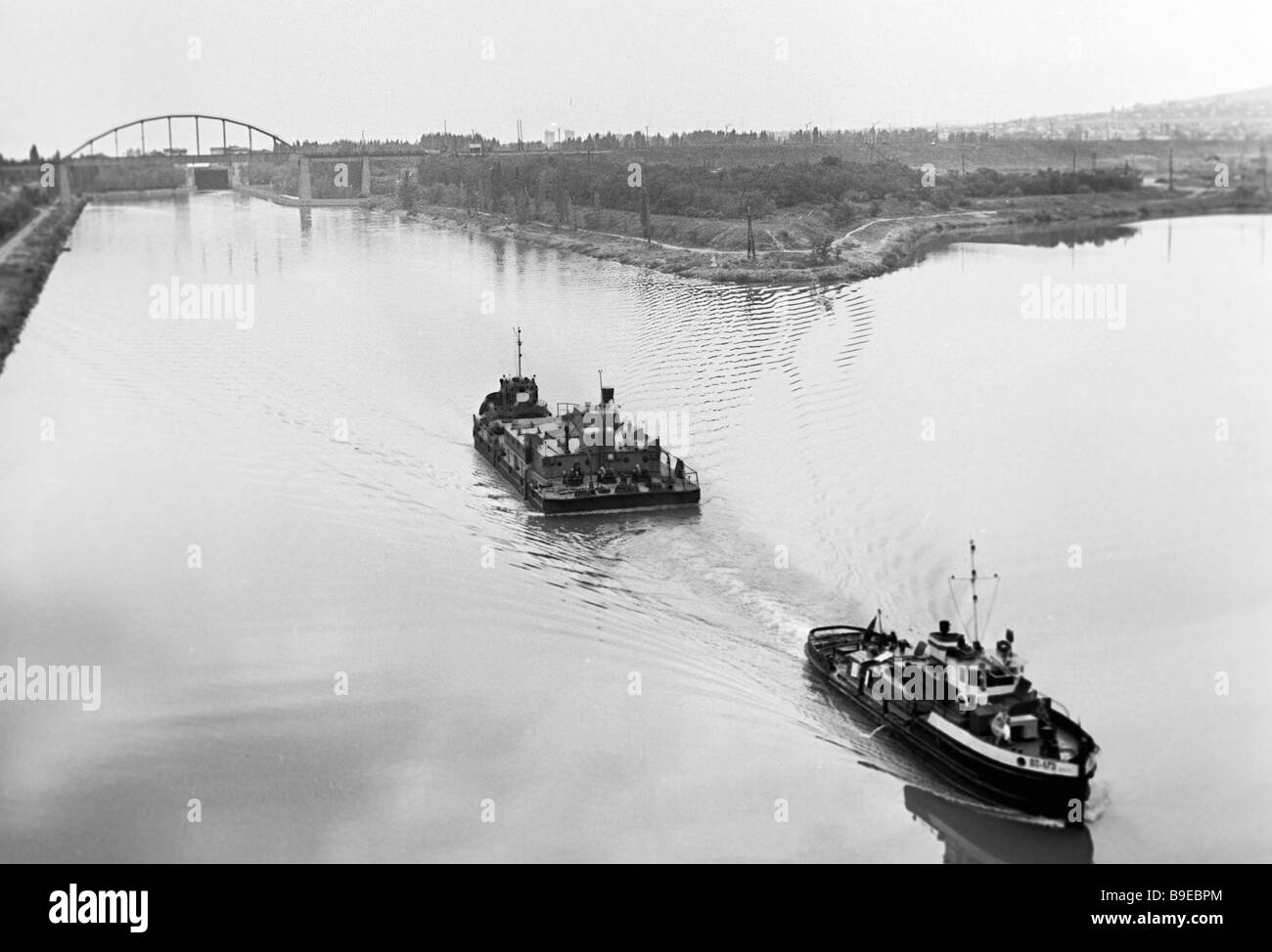 The Volga Don navigation canal Stock Photo - Alamy