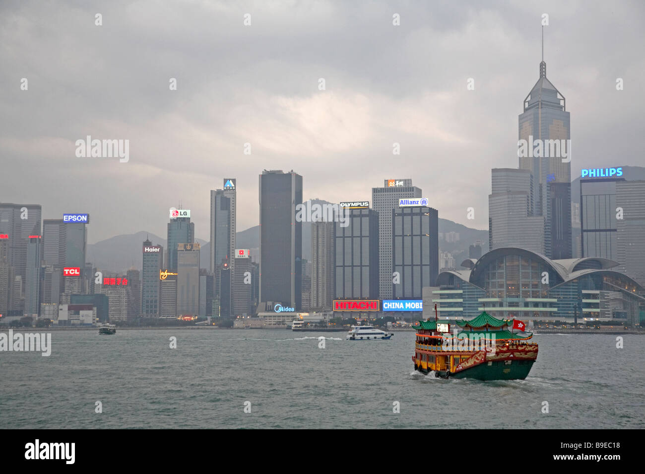 Excursion boat in Hong Kong, China Stock Photo - Alamy