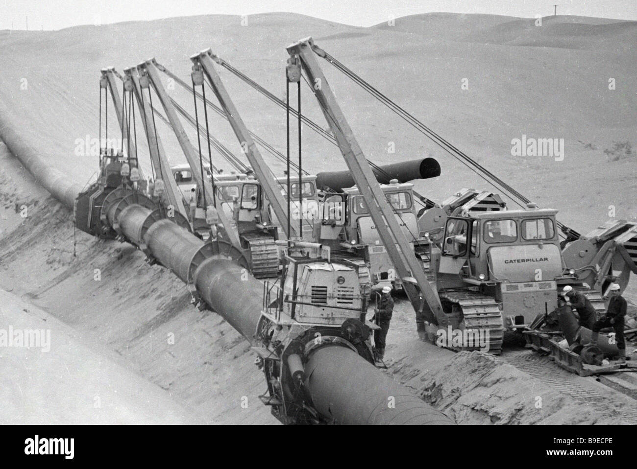 Construction of the Central Asia Center gas pipeline Stock Photo - Alamy