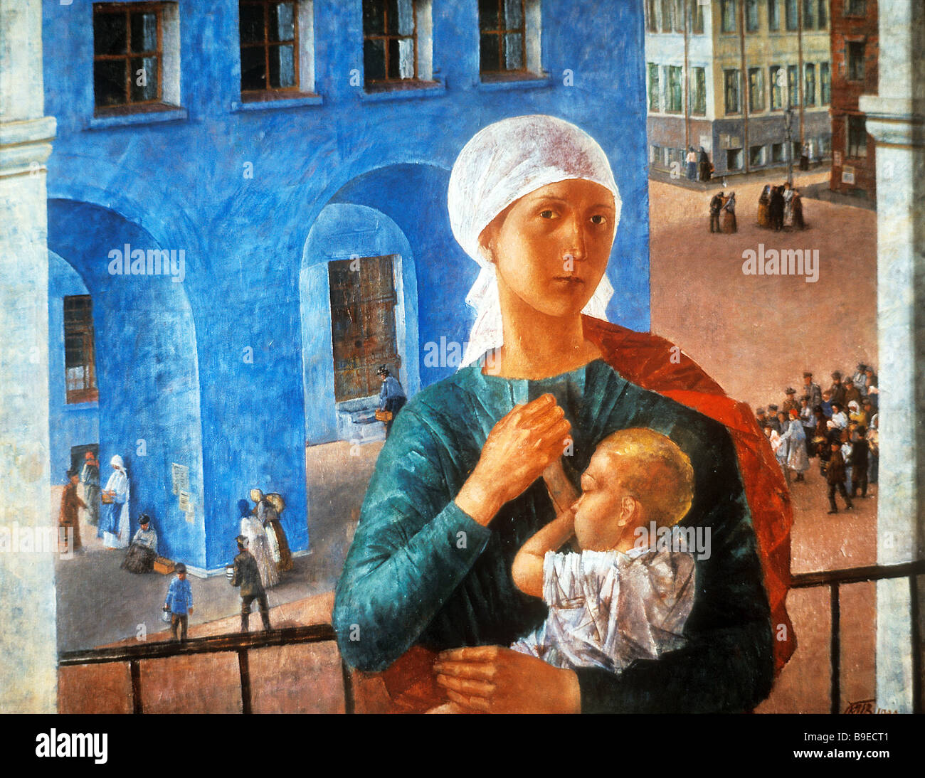 Kuzma Petrov Vodkin 1878 1939 The year 1918 in Petrograd 1929 Stock ...