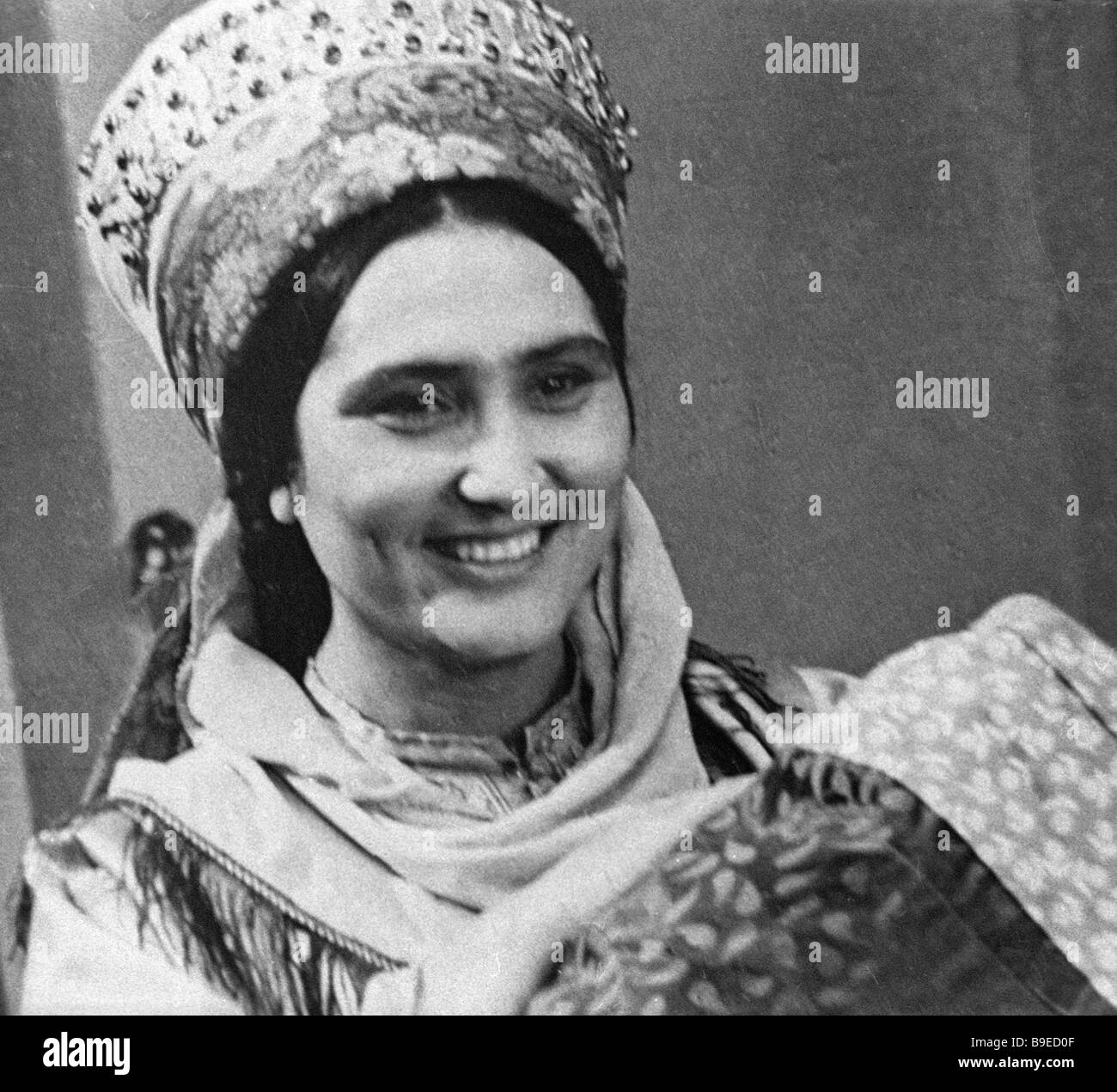 People s Artist of U S S R Maya Gozel Aimedova in the film When a Woman ...