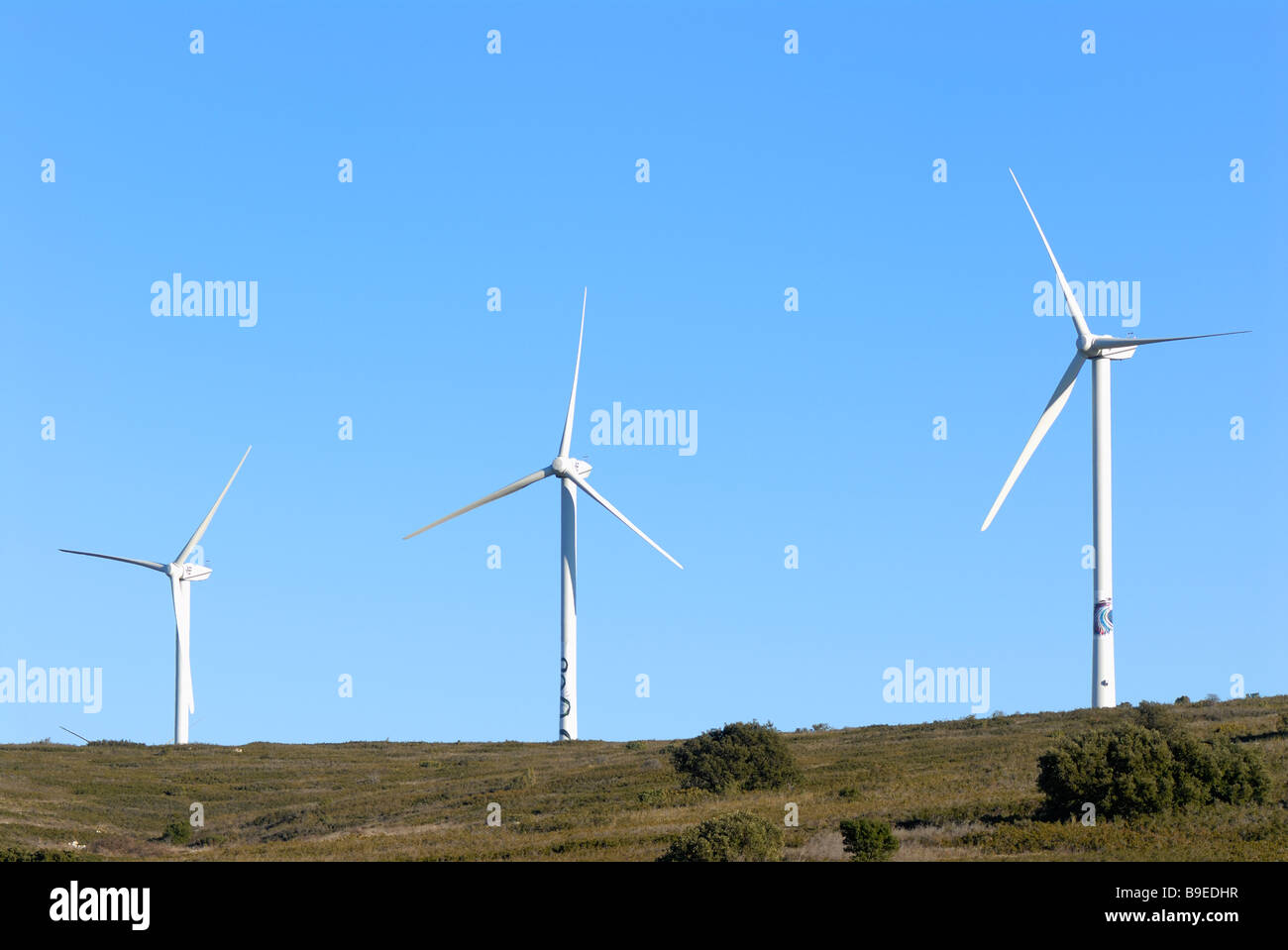 windmills energy clean Stock Photo - Alamy