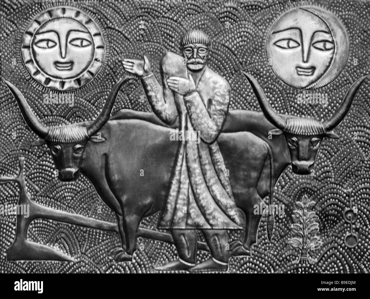 The My Mother Sun My Father Moon chiseled panel by Gubashvili Stock ...