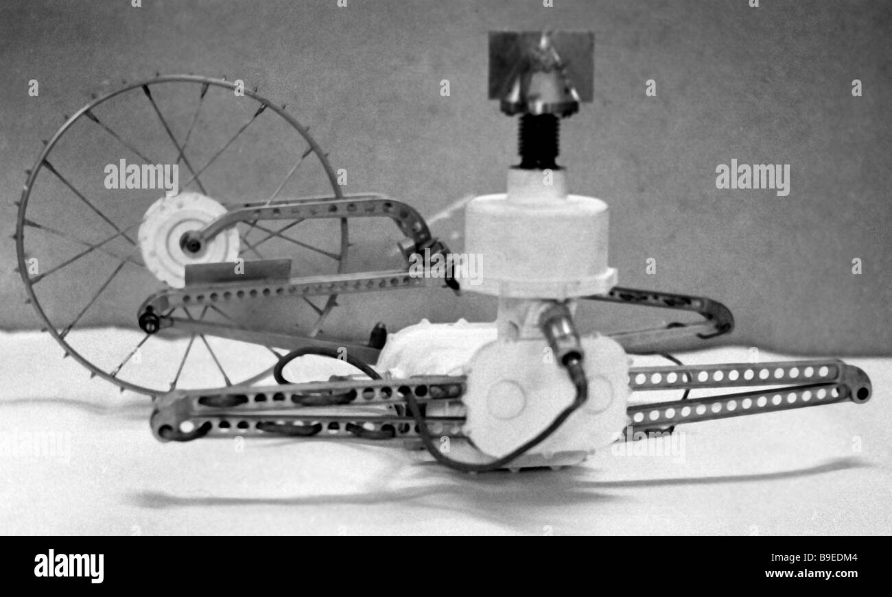 Track recorder and a ground density device for Moon Rover 1 Stock Photo ...