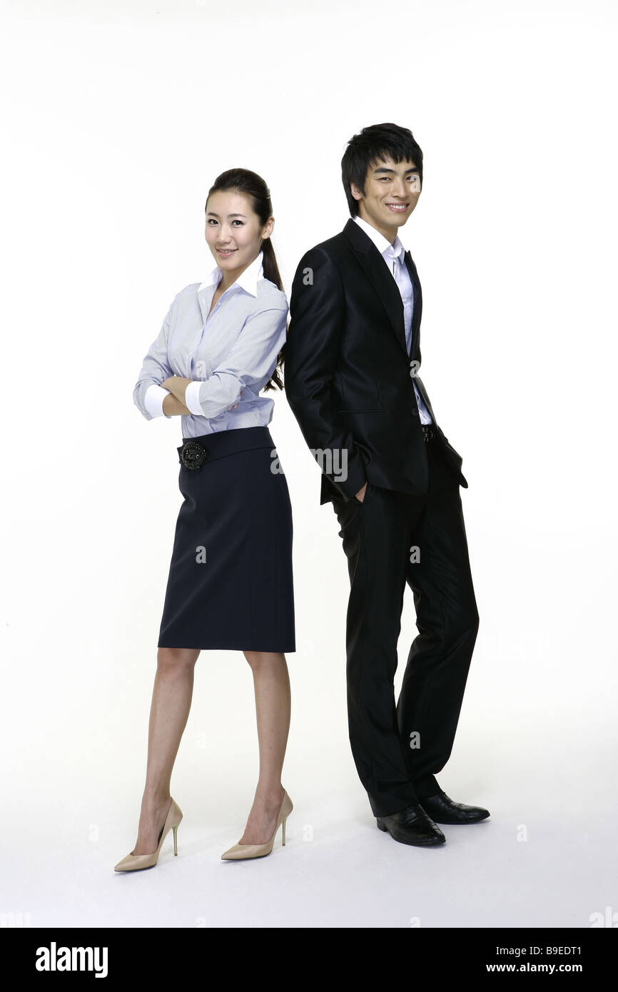 Young Business Couple Stock Photo - Alamy