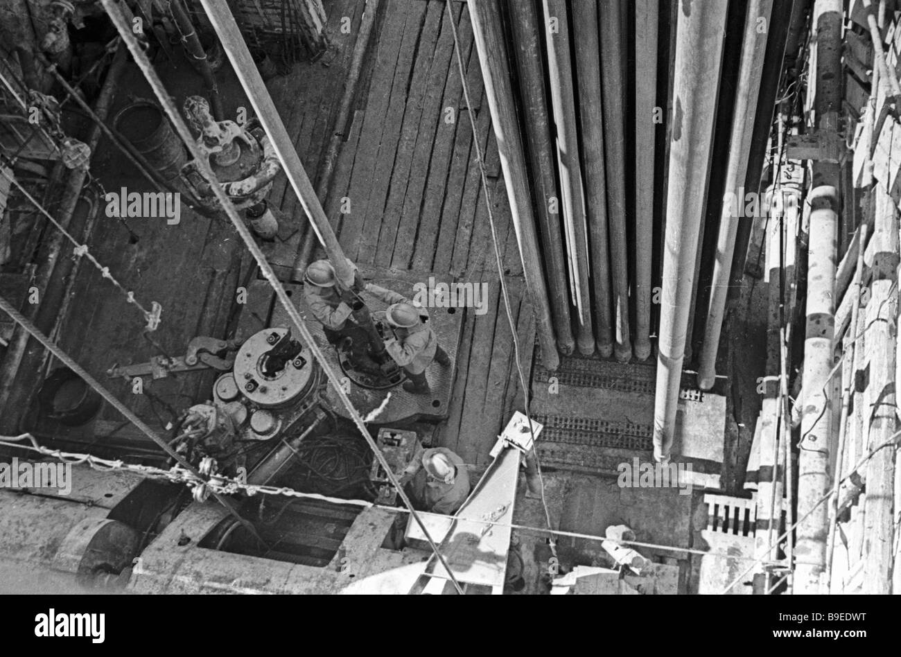 An oil and gas prospecting drill hole Stock Photo - Alamy