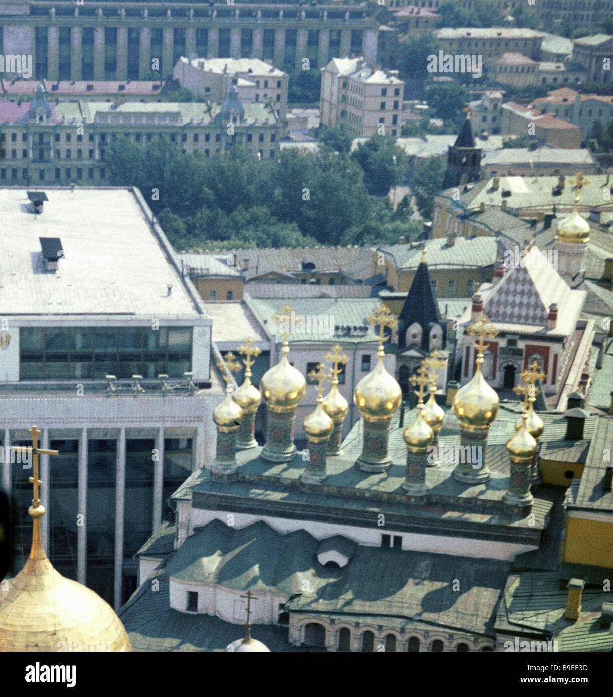 A view of the Kremlin from the viewport of Ivan the Great Bell Tower ...