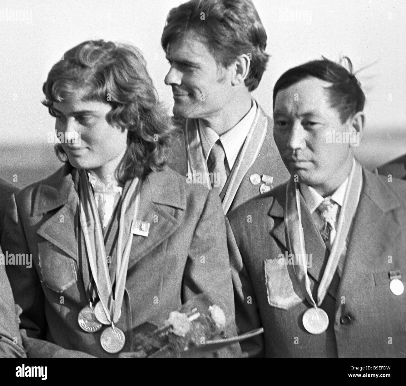 USSR Supreme Council deputy Natalia Gellert right winner of the COMECON ...