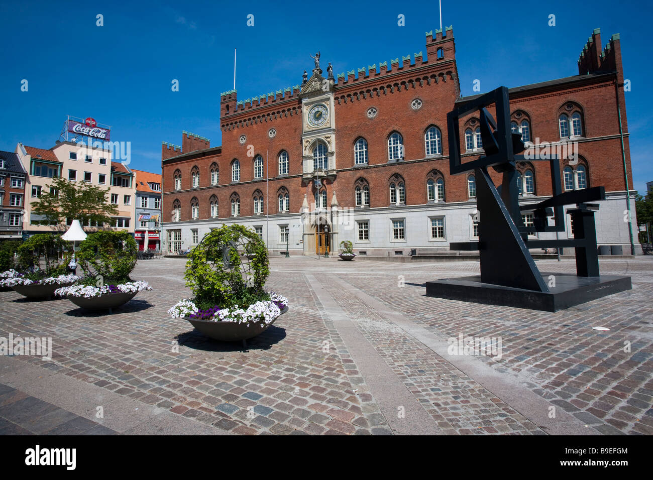 Denmark Odense Rådhus City hall Stock Photo - Alamy