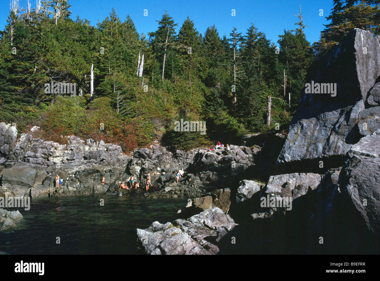 Hot Springs Cove in Maquinna Marine Provincial Park Clayoquot Sound ...