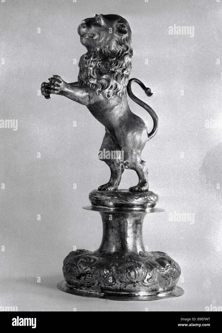 A silver phial Lion made by the Danish master Jurgen Rhels From the ...