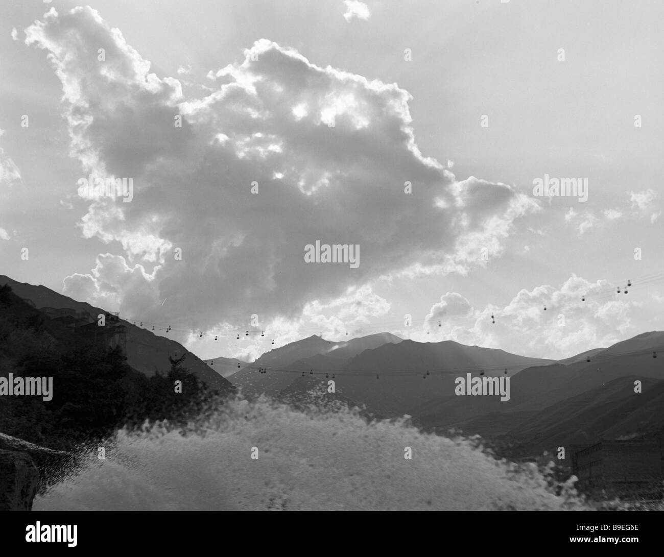 Telpher line at the Kadjaransky copper molybdenum integrated works ...