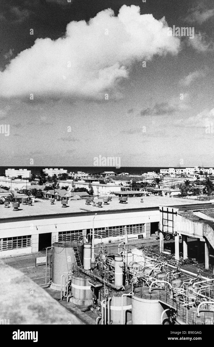 A thermal power plant in Mariel Cuba built in cooperation with the ...