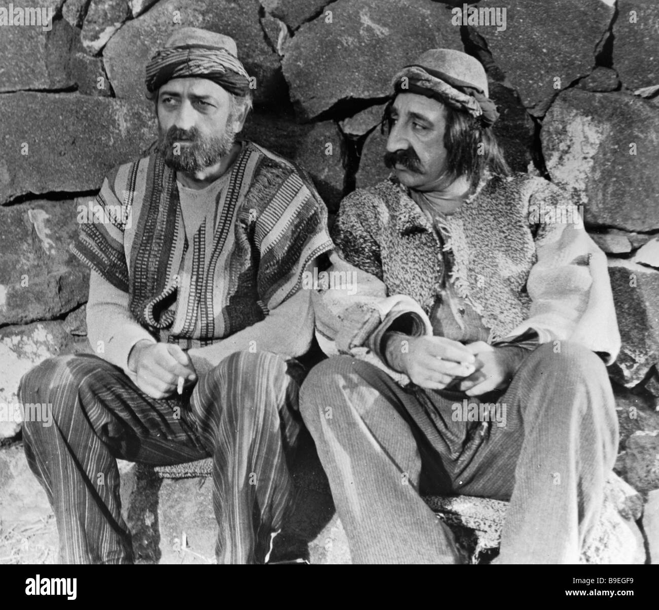 Actor Frunzik Mkrtchyan right at shooting the film Naapet Stock Photo ...