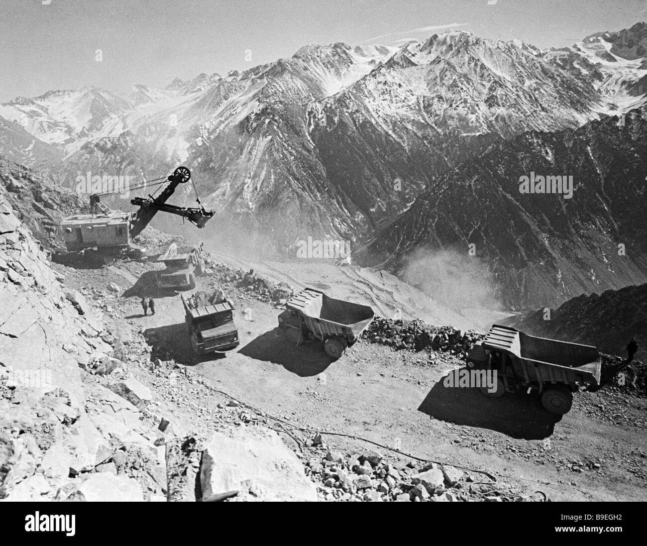 A tungsten and molybdenum ore mine outside Tyrnyauz Stock Photo - Alamy