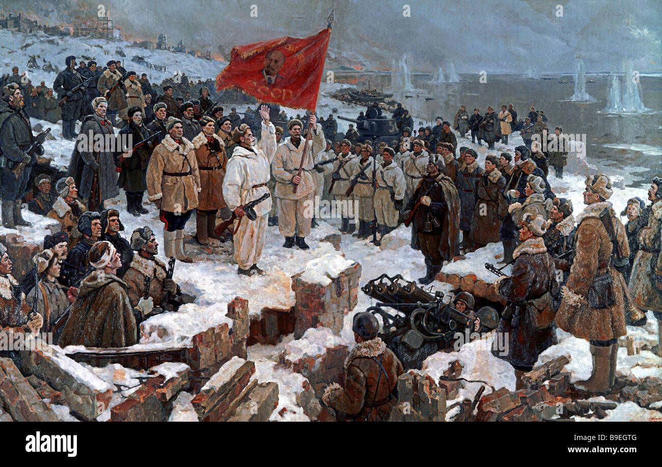 Battle Of Stalingrad Painting