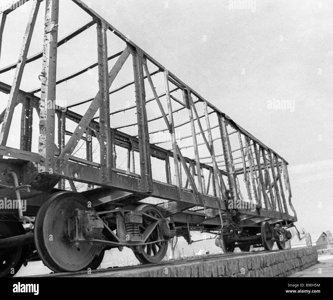 This bullet riddled railcar is standing in Novorossiisk as a monument ...