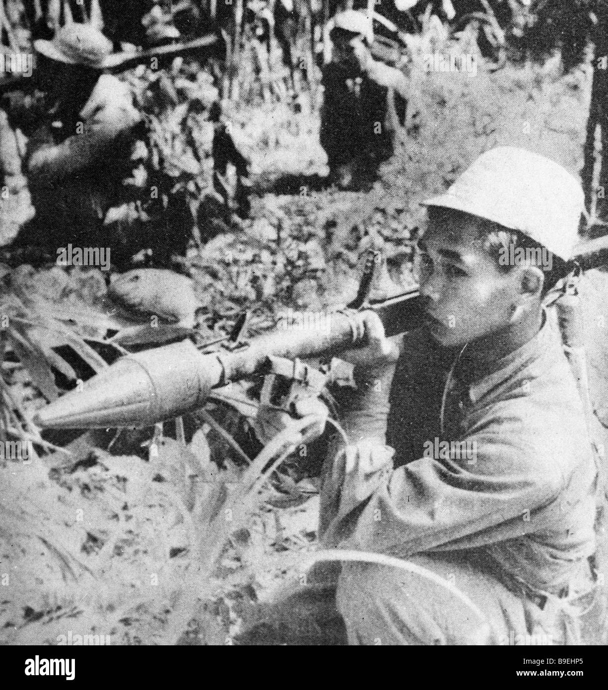 Soldiers of the Lao People s Liberation Army with grenade launchers ...