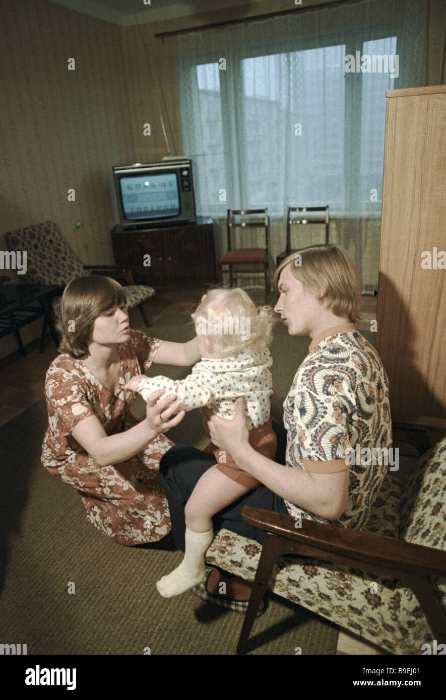 Family of assembly worker Olga Balabanova Izhmash production ...
