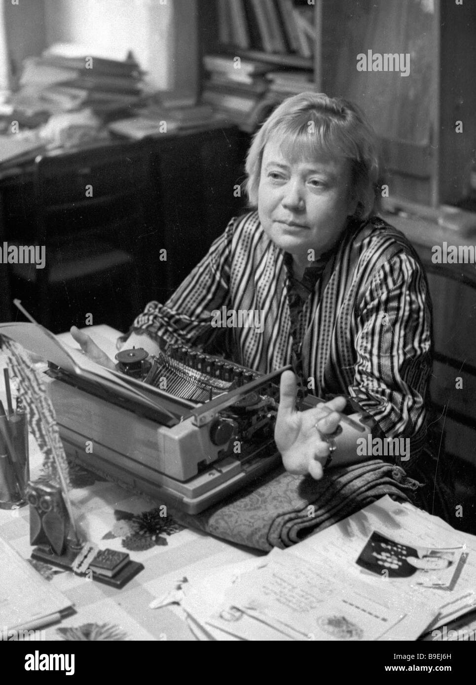 WWII veteran and member of the USSR Writers Association Valentina ...