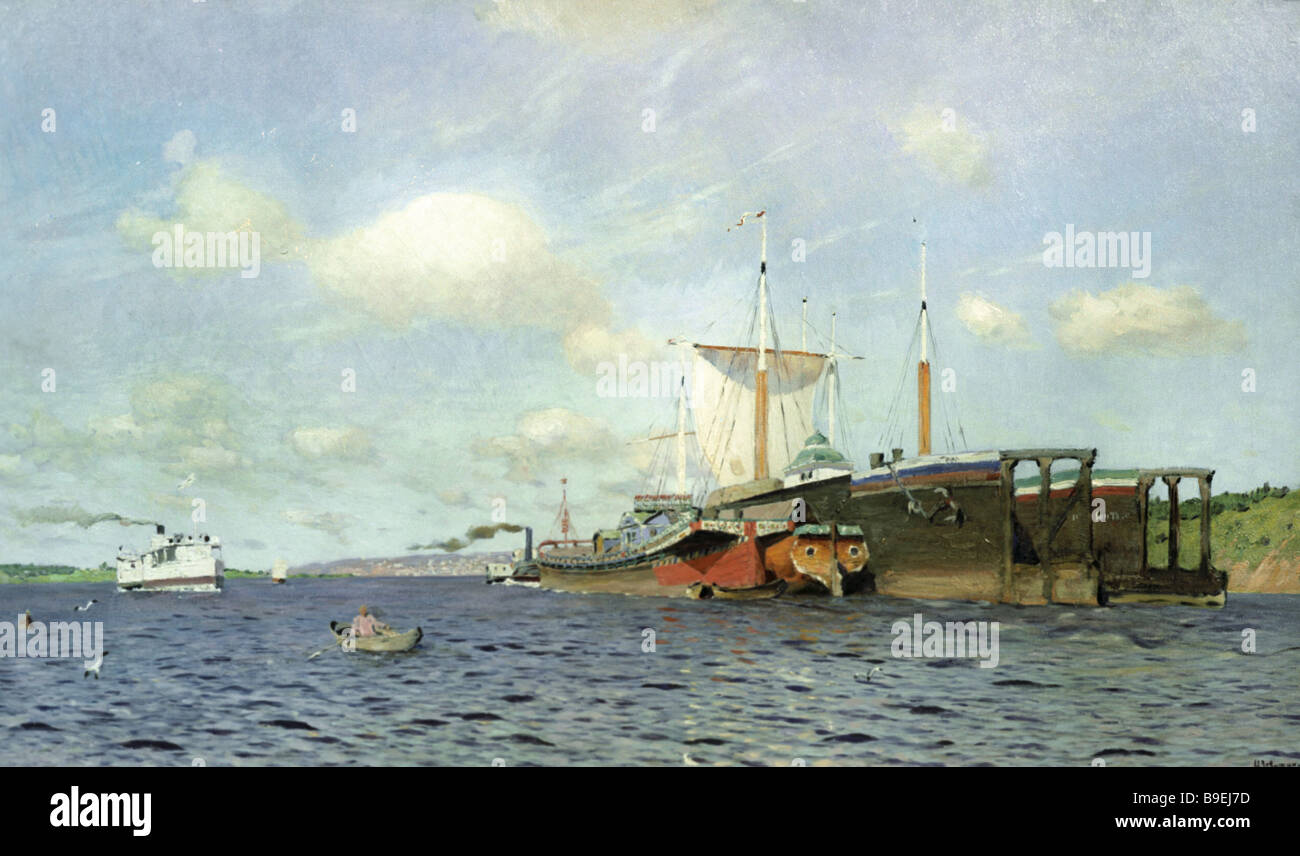 Isaac Levitan Fresh Wind on the Volga State Tretyakov Gallery Moscow ...