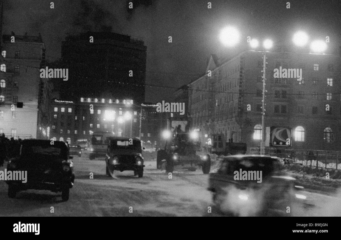 Leninsky prospect in Norilsk Stock Photo - Alamy