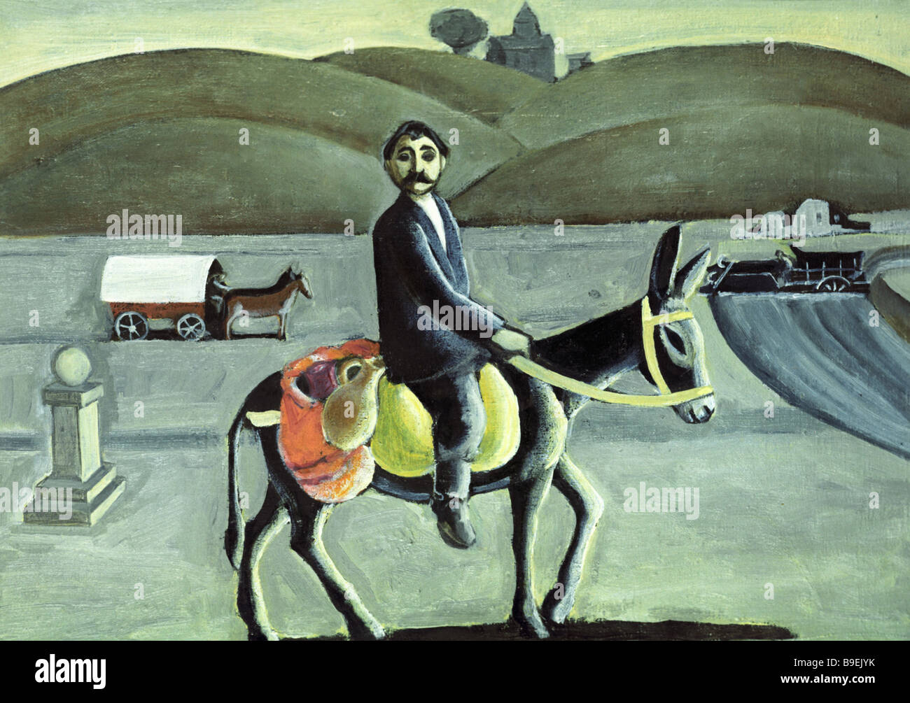 Reproduction of I Karalian s painting To the City collection of the ...