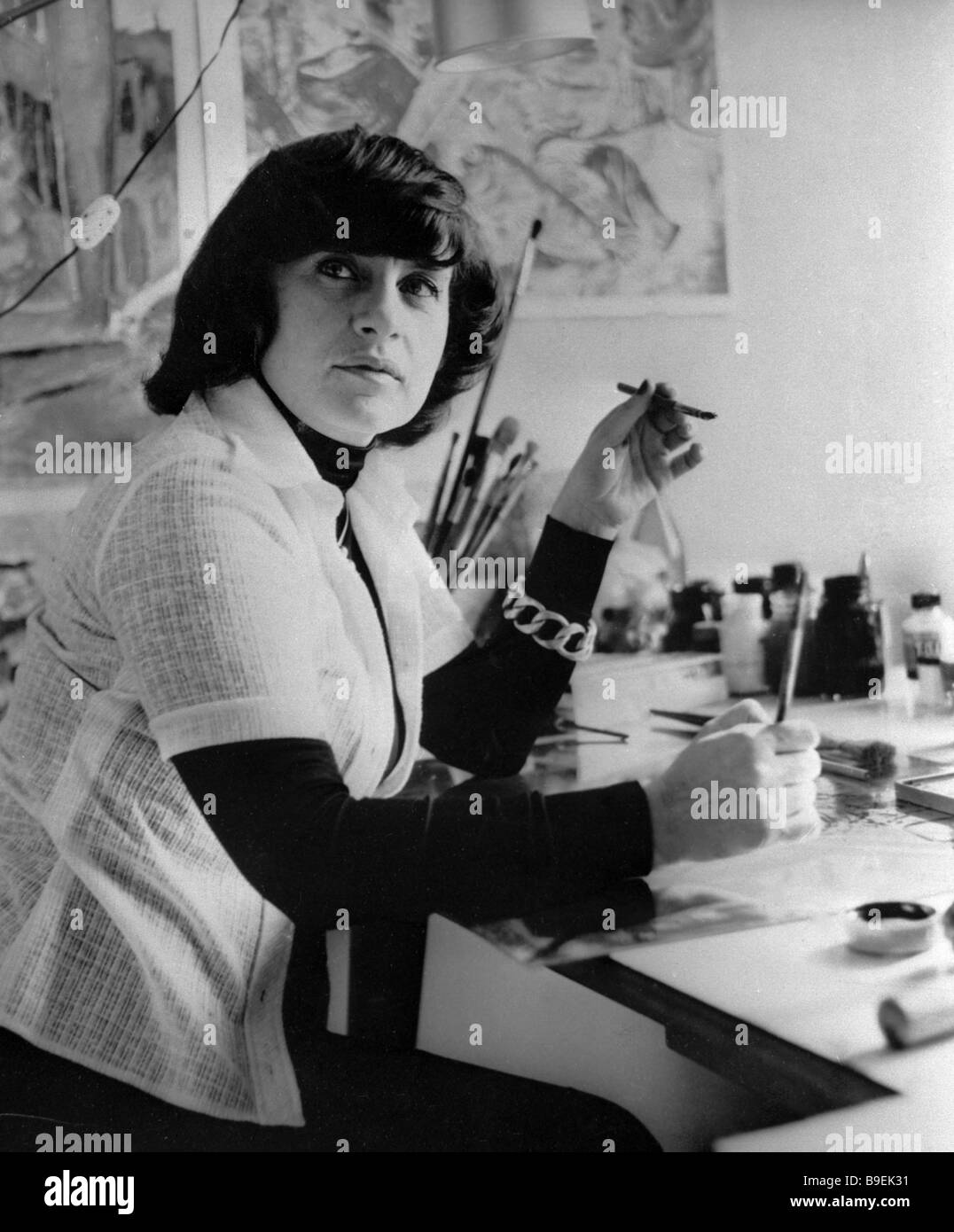 Dinara Nodia Georgian artist Stock Photo - Alamy