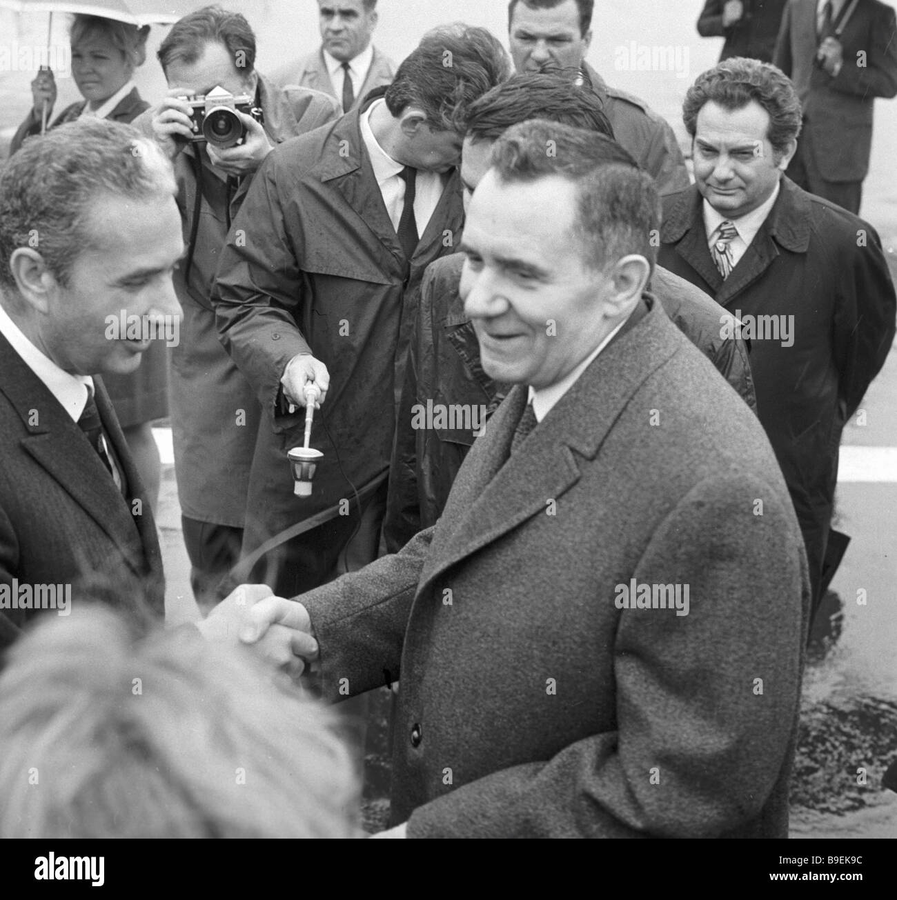 The U S S R Foreign Minister Andrei Gromyko right meeting Italian ...