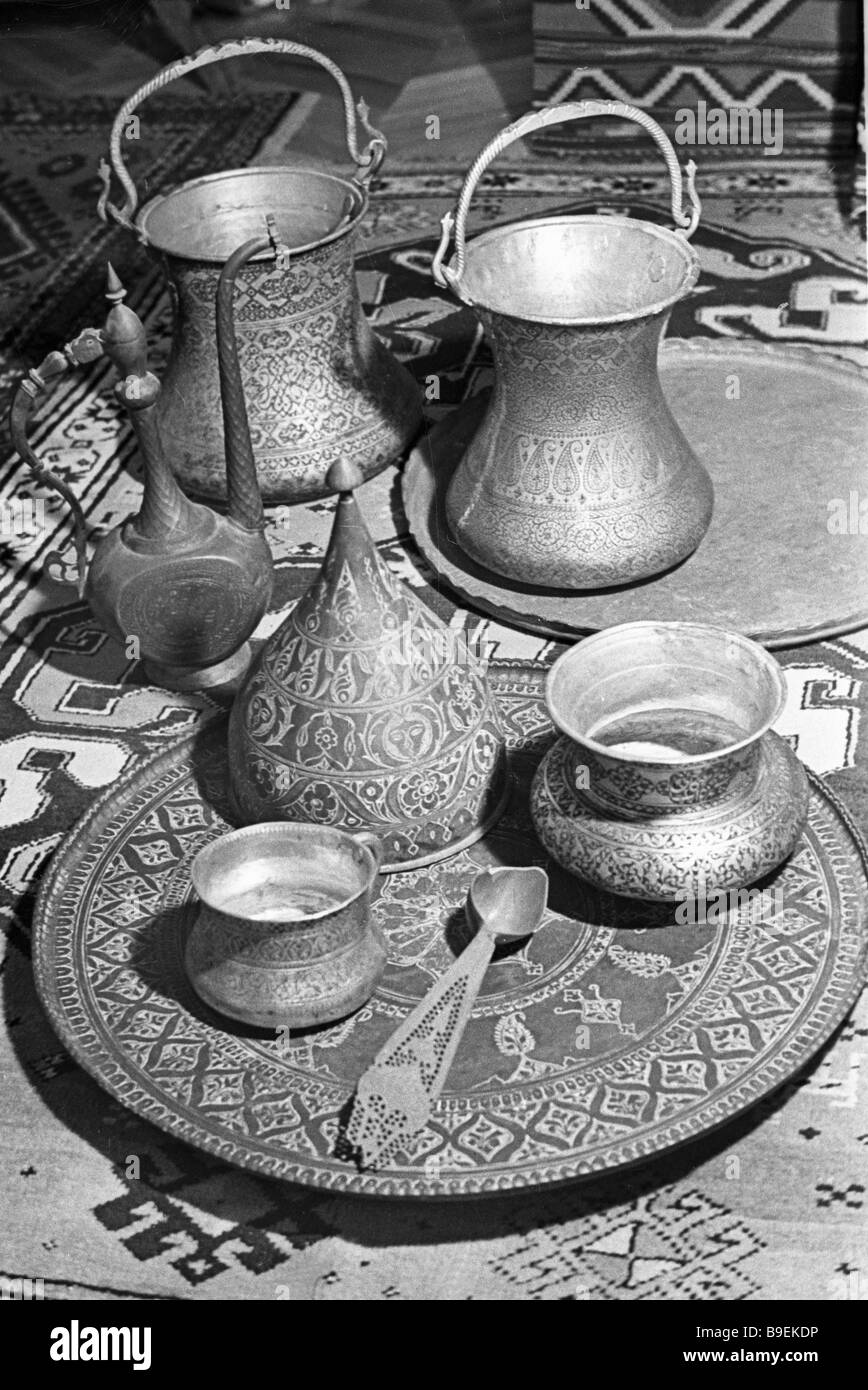 Ancient tableware with ornamentation From the collection of a Baku ...