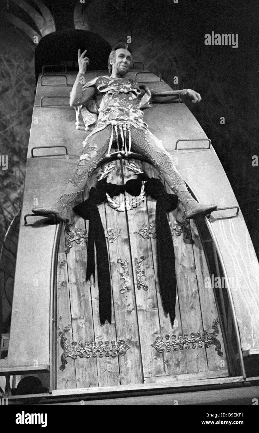 Actor Valentin Nikulin of Moscow Sovremennik Theater as Clown Feste in ...