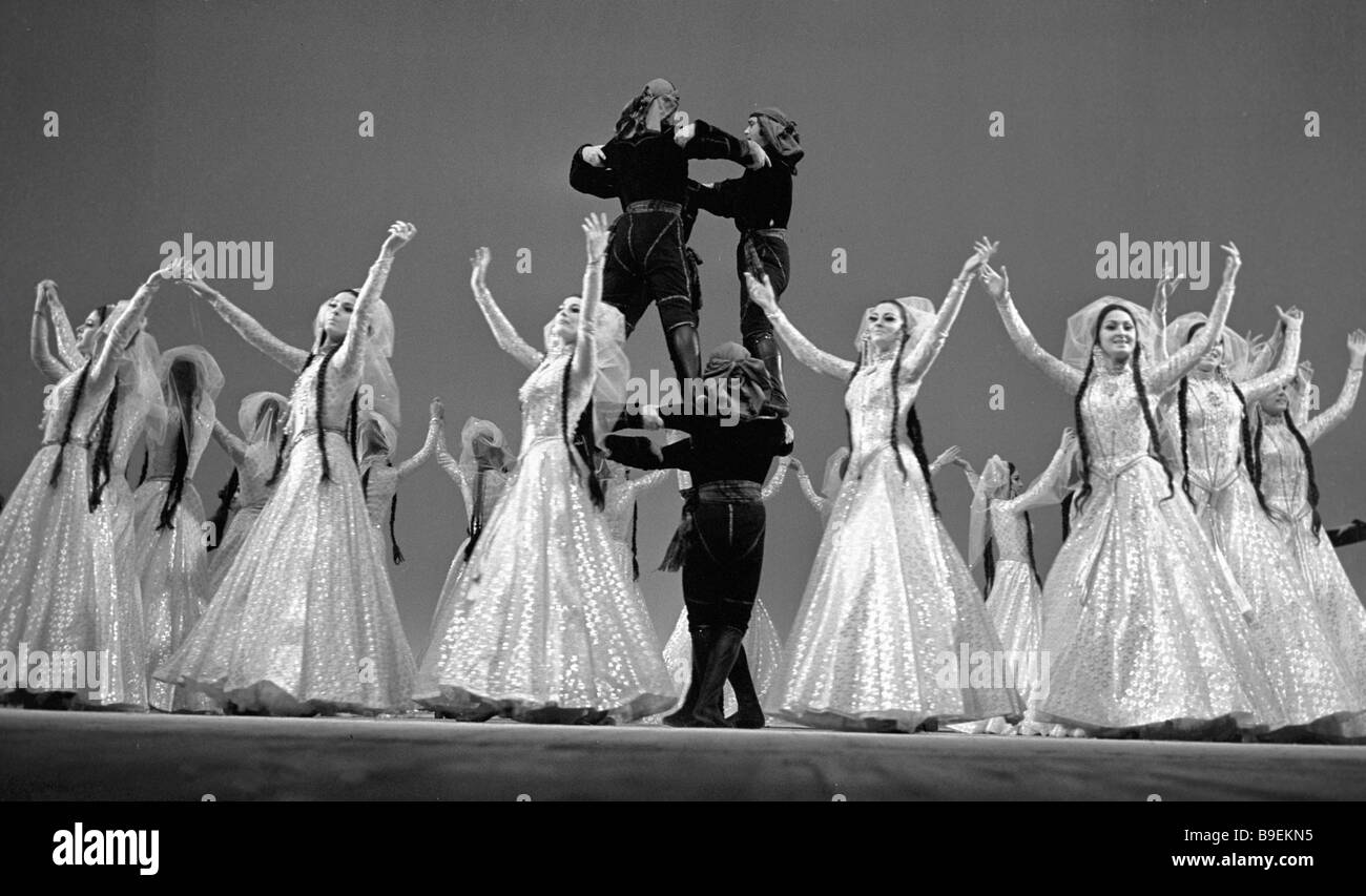 State Academic Georgian Folk Dance Company performing the Georgian ...