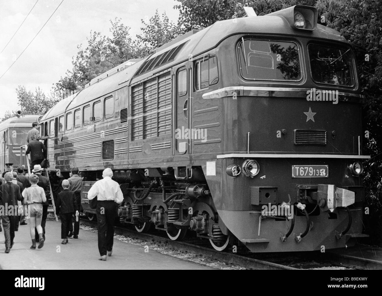 Soviet freight train diesel locomotive T 679 on display at ...