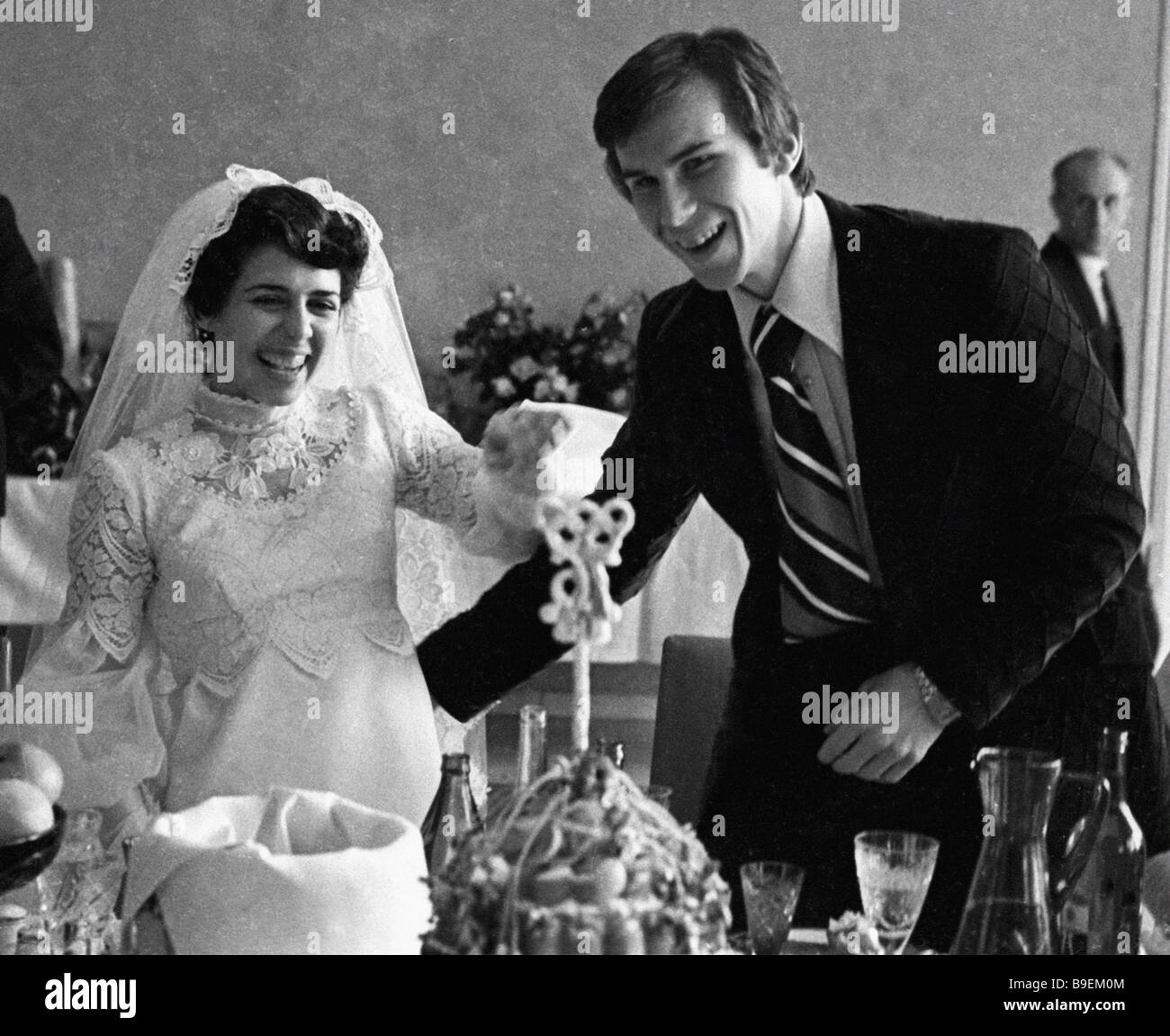 Prominent Soviet figure skaters Irina Rodnina and Alexander Zaitsev ...