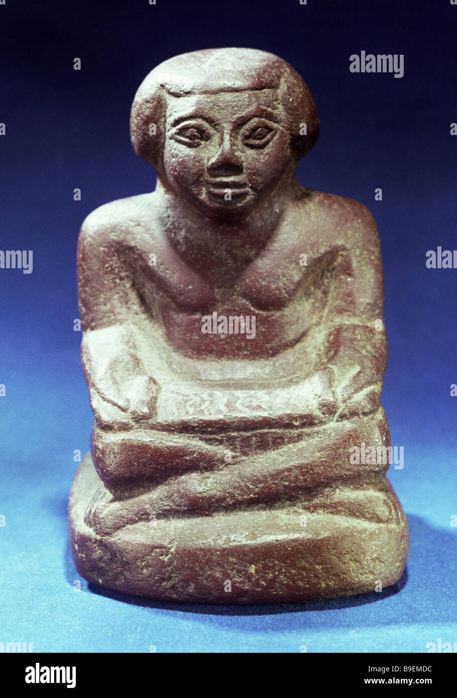 The Seated Scribe Limestone Egypt early 3rd millennium B C Pushkin ...