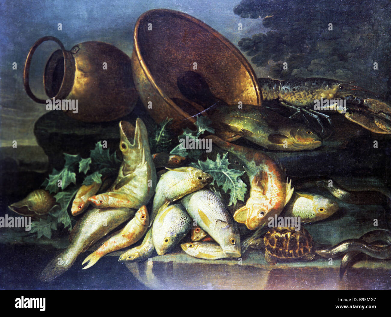 Giuseppe Recco Still Life Of Fish Pushkin State Fine Arts Museum Moscow