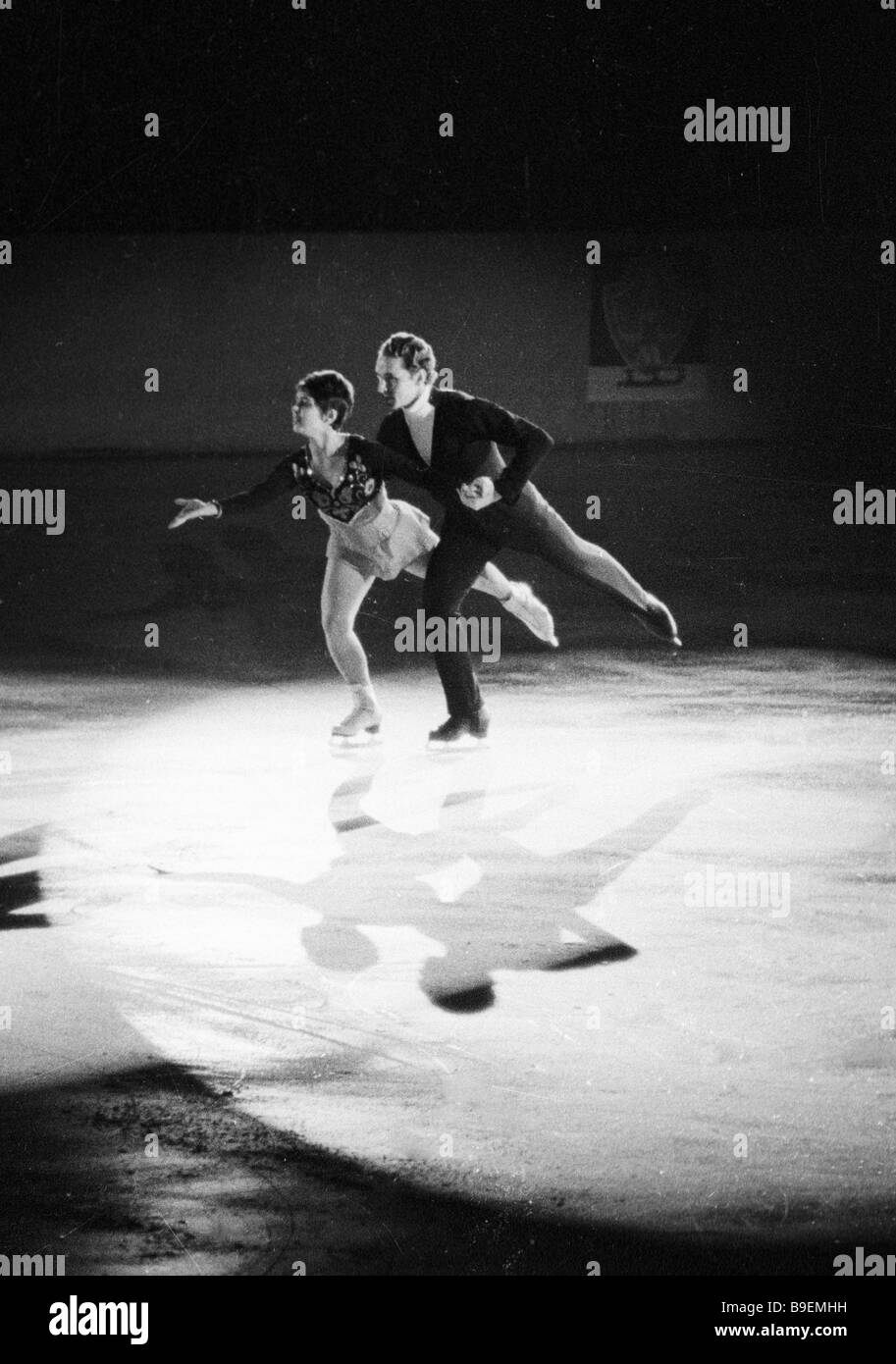 Champions of the 11th Olympic Games in pairs figure skating Irina ...