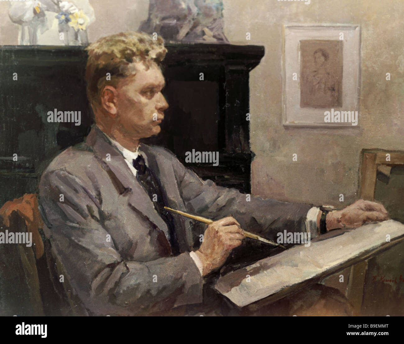 Porfiry Krylov Portrait of artist Nikolai Sokolov State Tretyakov ...