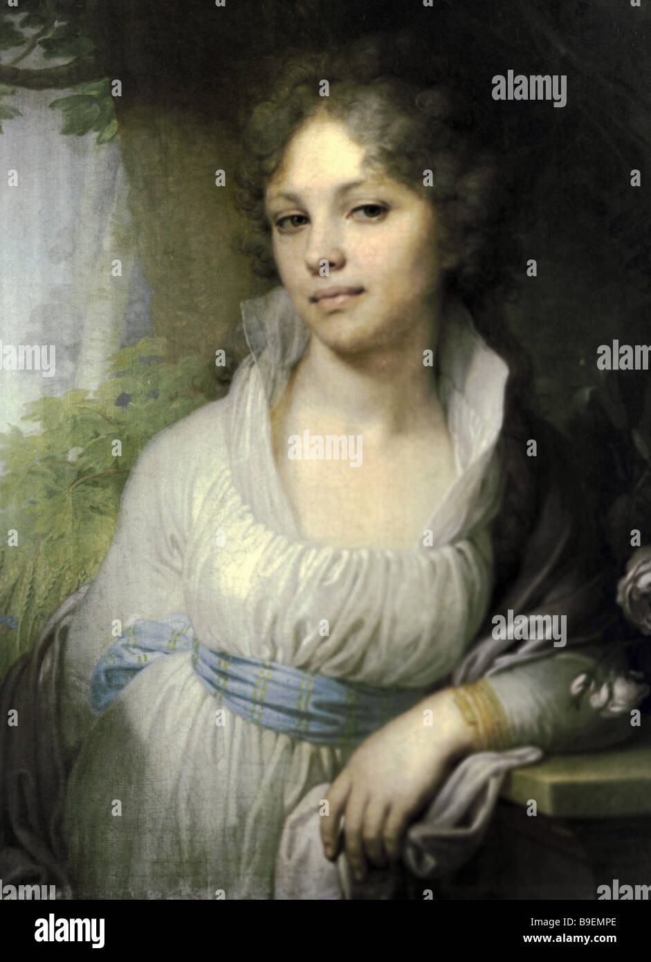 Reproduction of portrait of Maria Lopukhina by Vladimir Borovikovsky ...