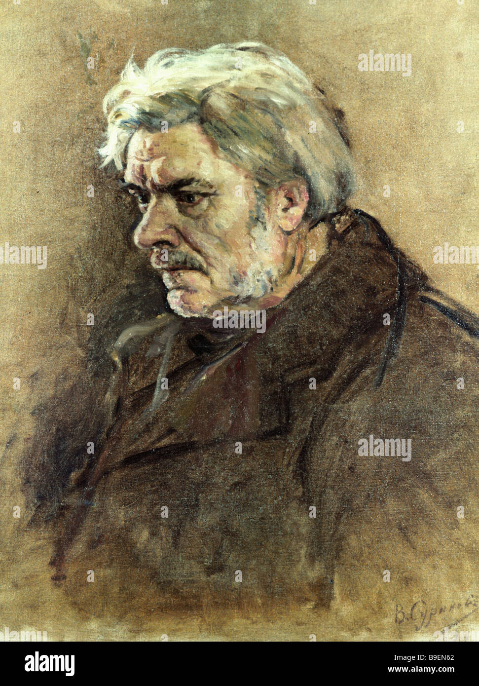 Reproduction of Vasily Surikov s painting The Man s Portrait from the ...