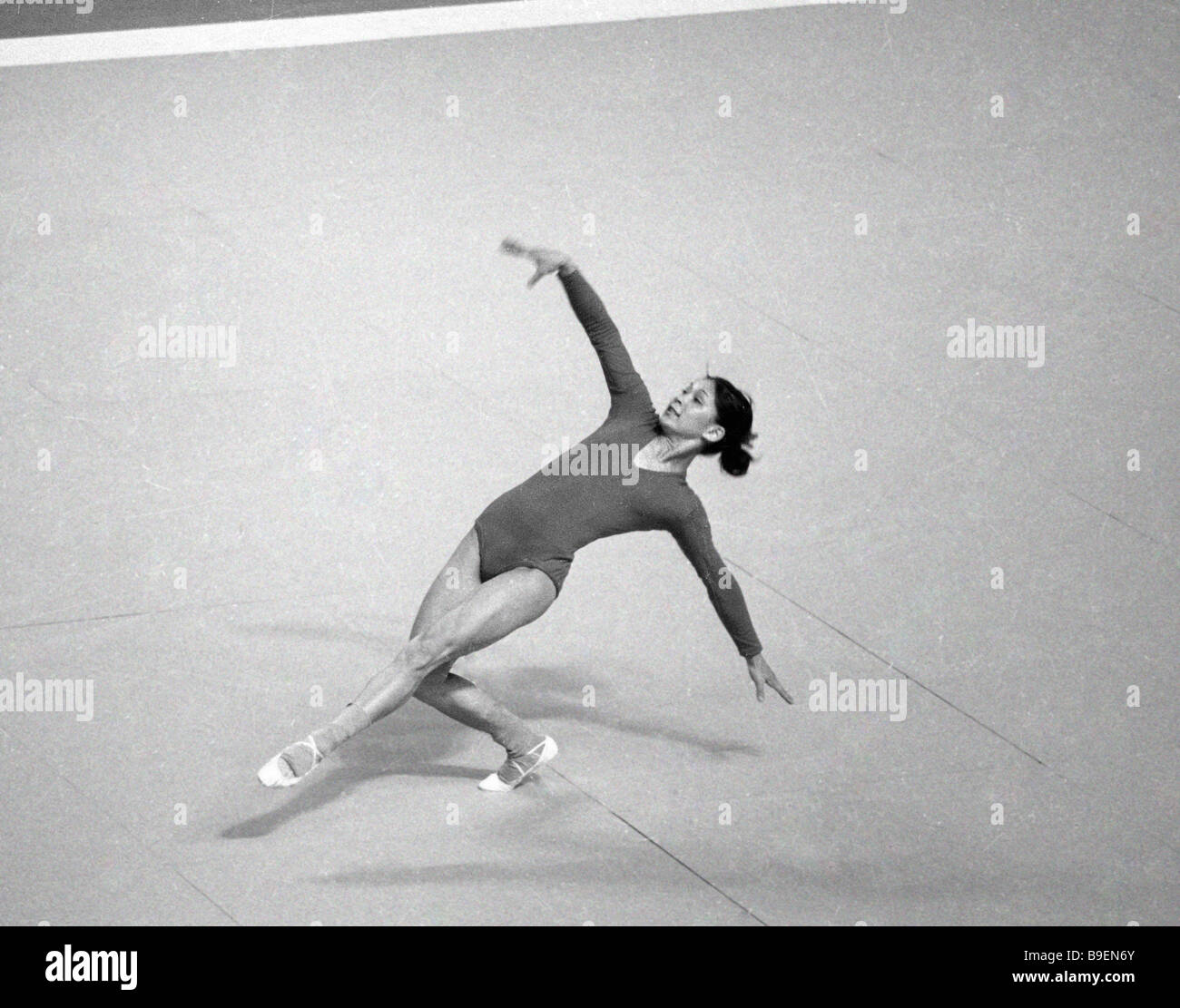 Gymnast Nelli Kim performing during the 21st Olympic Games Montreal ...