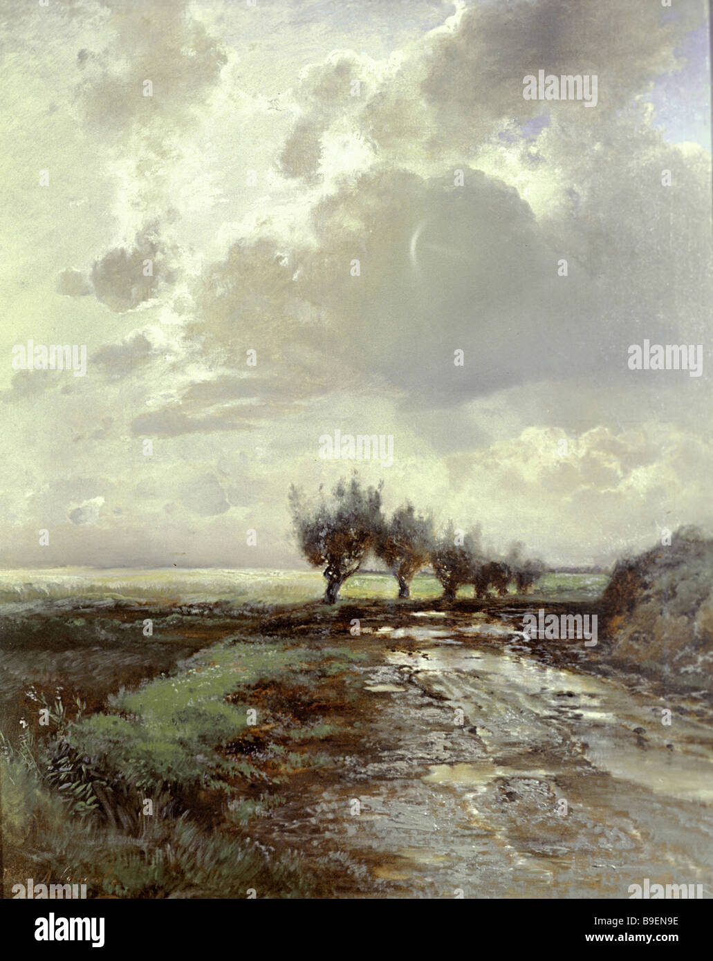 A reproduction of Alexei Savrasov s painting Country Road 1873 From the ...